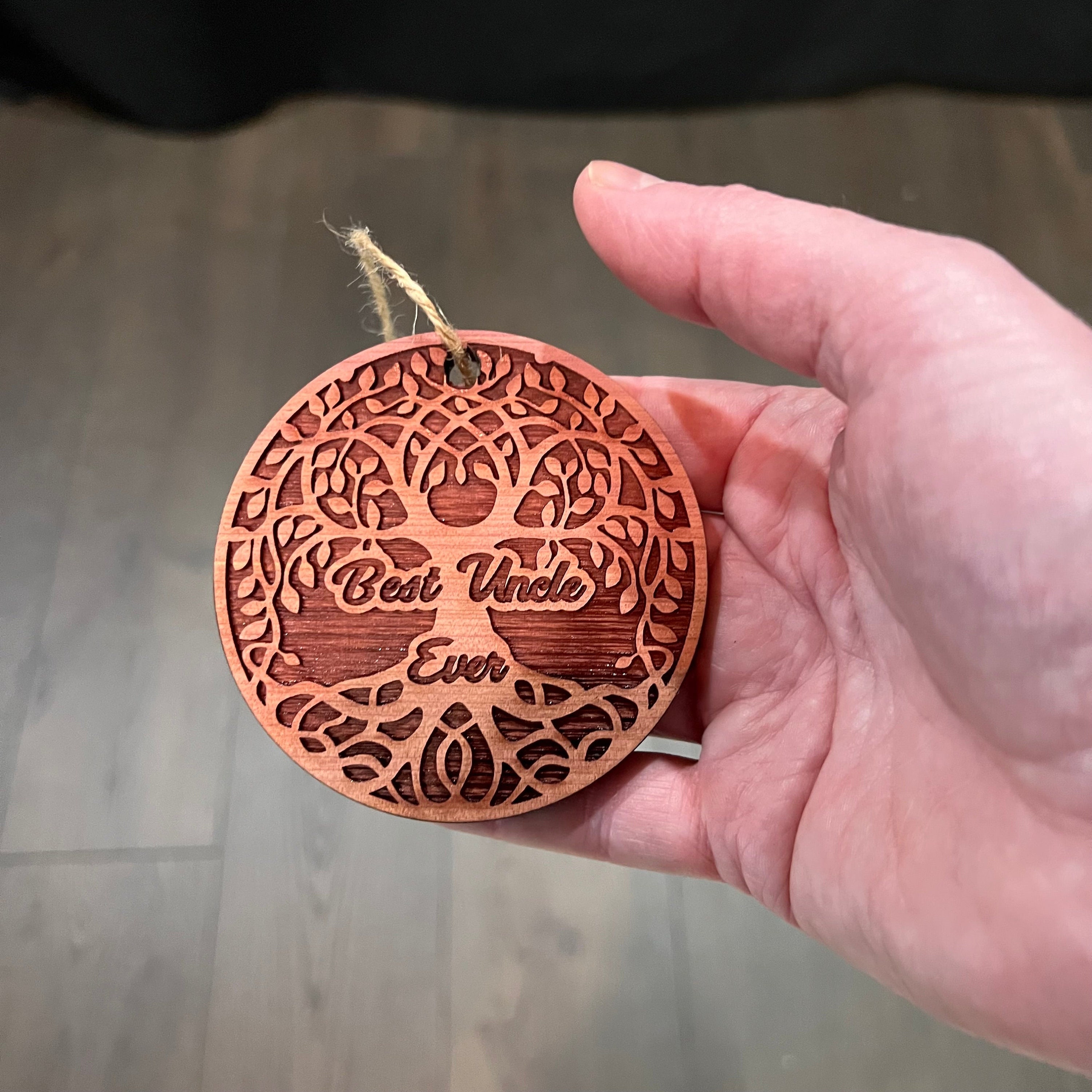Best Uncle Ever Celtic Tree of Life Cedar Ornament - Etsy