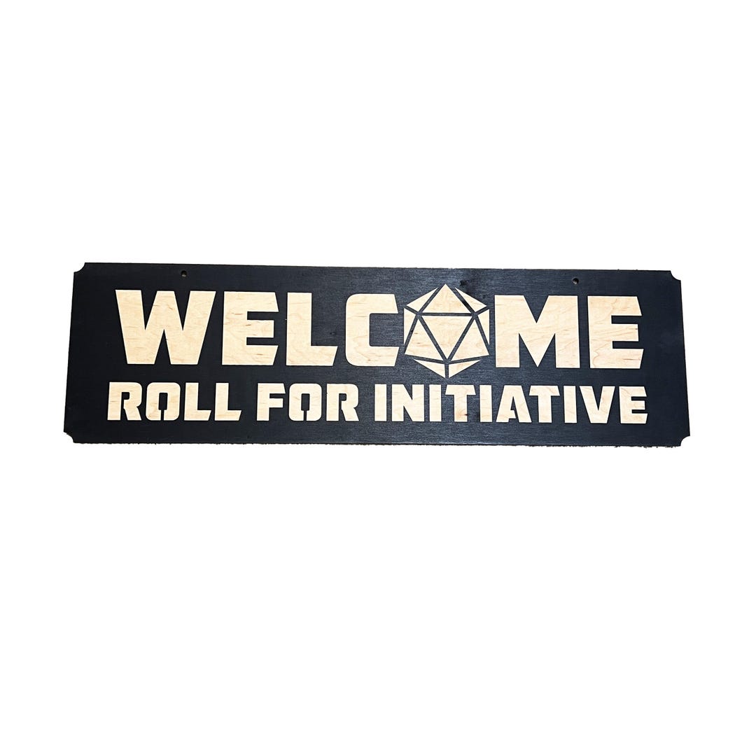 Welcome Roll for Initiative BLACK Sign 8x28 - Etsy