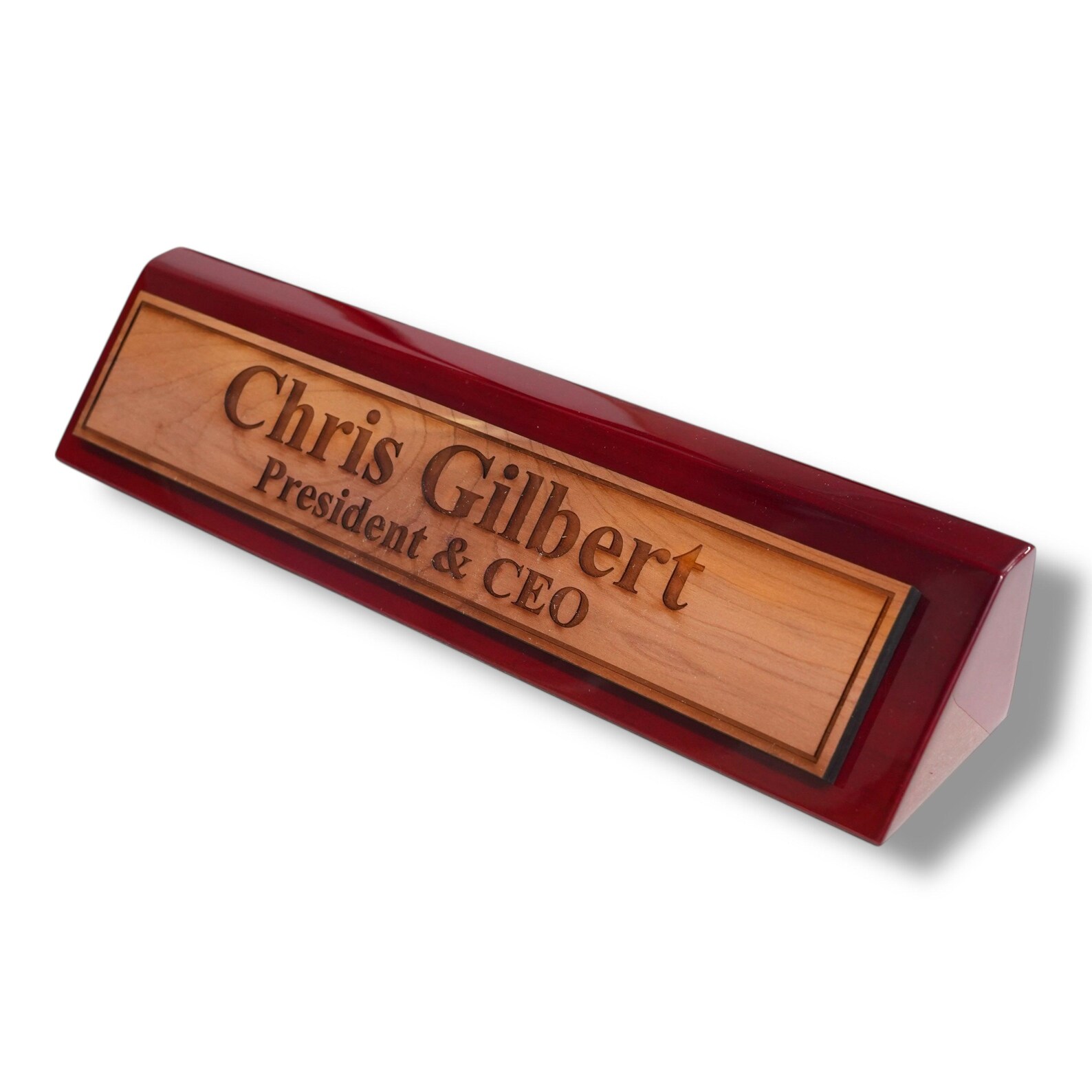 Desk Wedge Name Plate - Personalized Titles and Styles - 11 Inches - Etsy