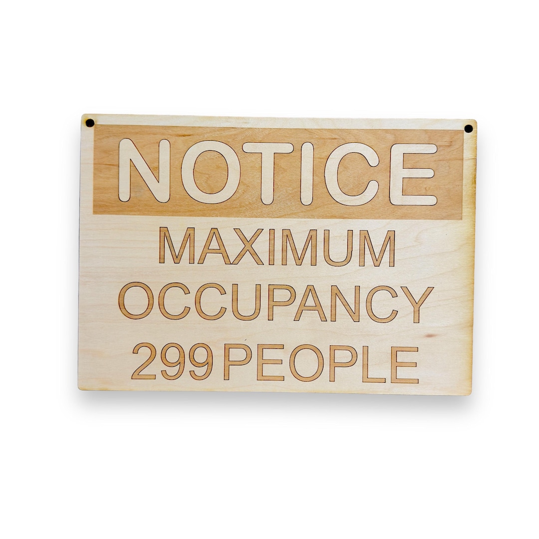 Custom Maximum Occupancy Sign 7X10 - Etsy