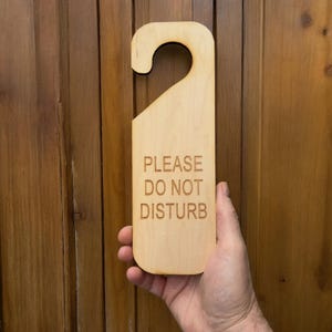 Please Do Not Disturb Door Sign Second Edition - Wood - Etsy