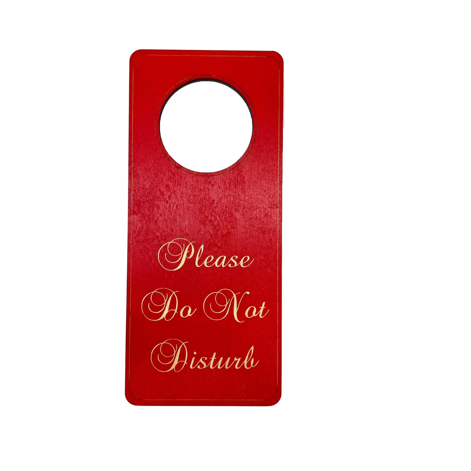 RED Please Do Not Disturb Door Hanger Sign - Etsy