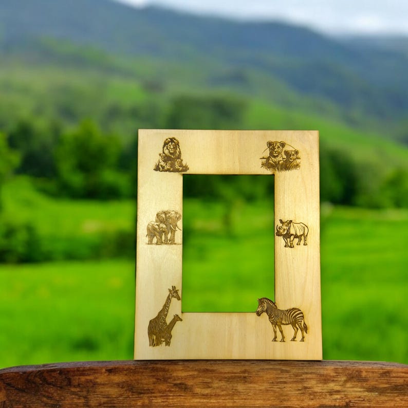 African Safari Animals 8x10 Photo Frame Insert for 4x6 Picture (FRAME ...