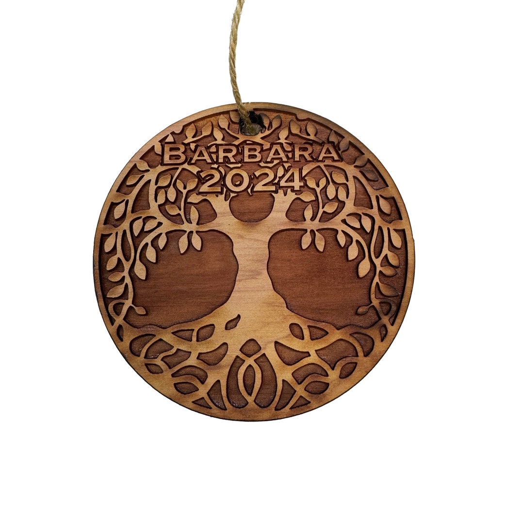 Personalized Celtic Tree of Life Cedar Ornament - Etsy