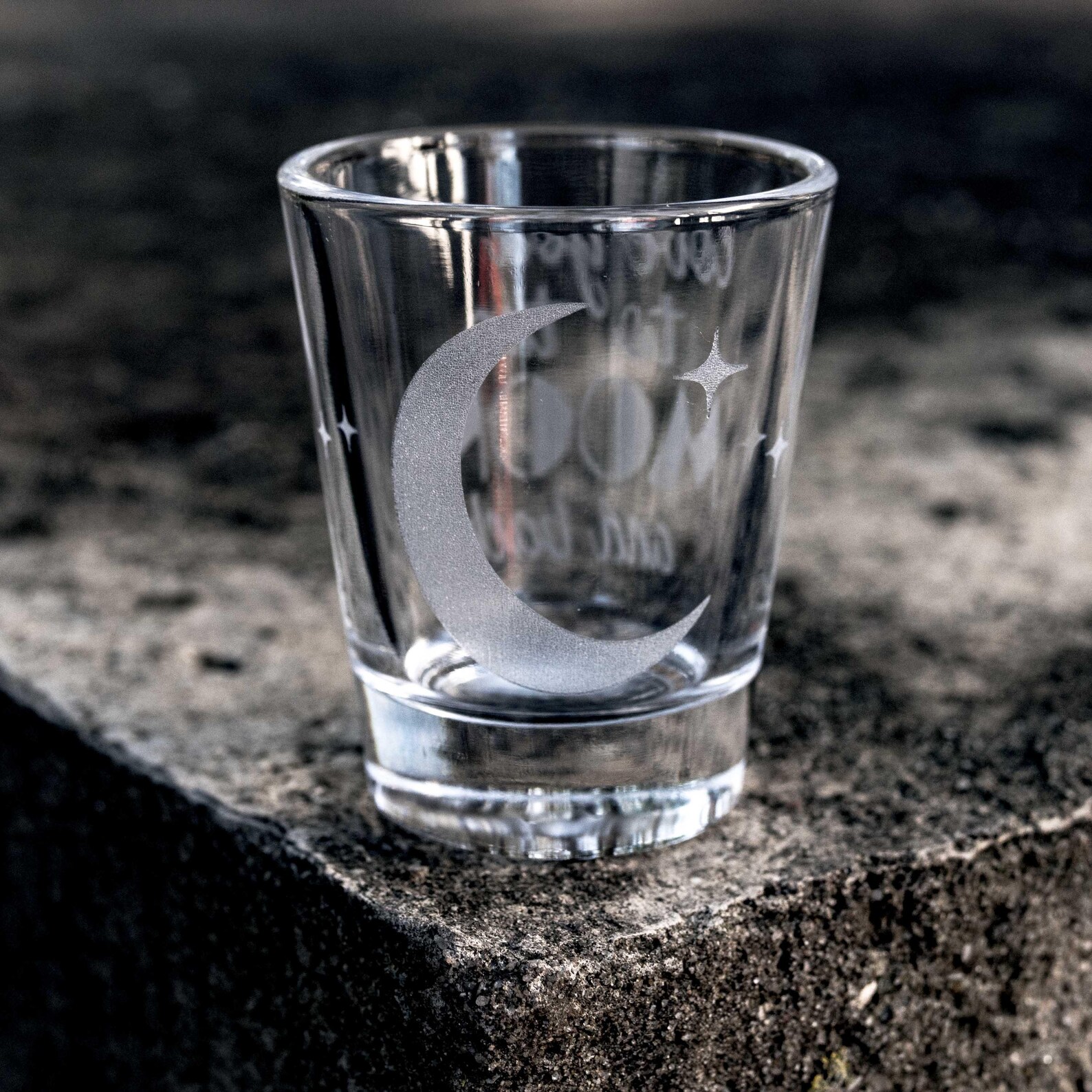 2oz Love You to the Moon and Back Shot Glass - Etsy