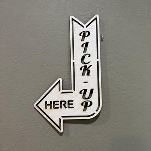 Pick up Here Left and Right Arrows Signs (both Signs) - Etsy