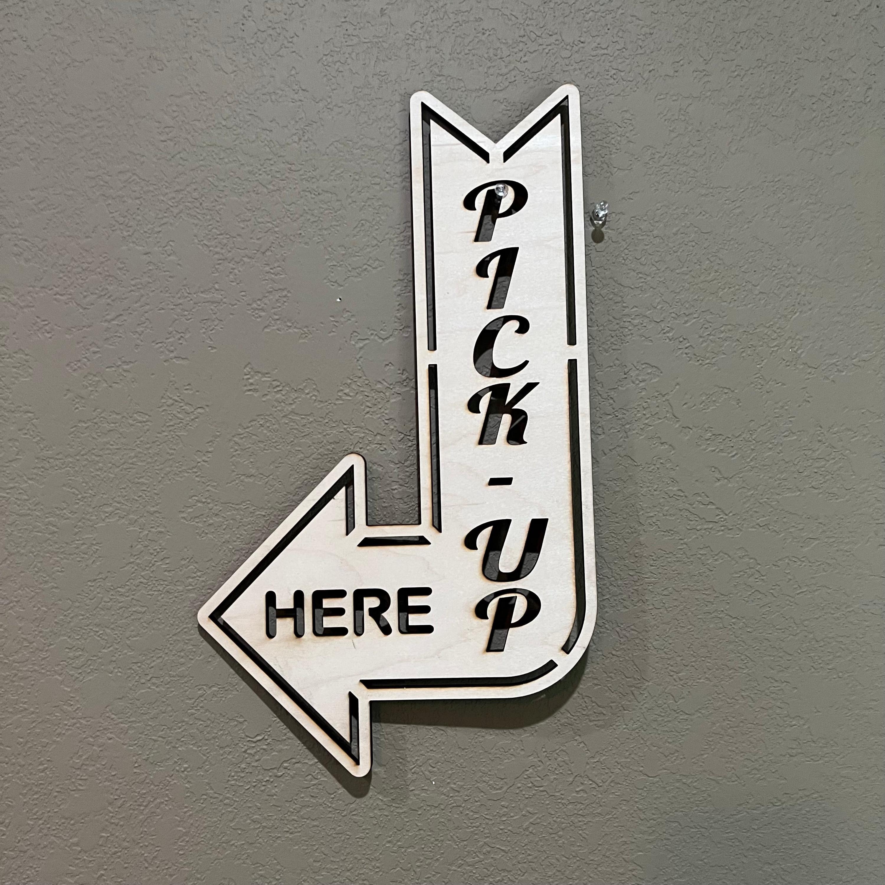 Pick up Here Left and Right Arrows Signs (both Signs) - Etsy