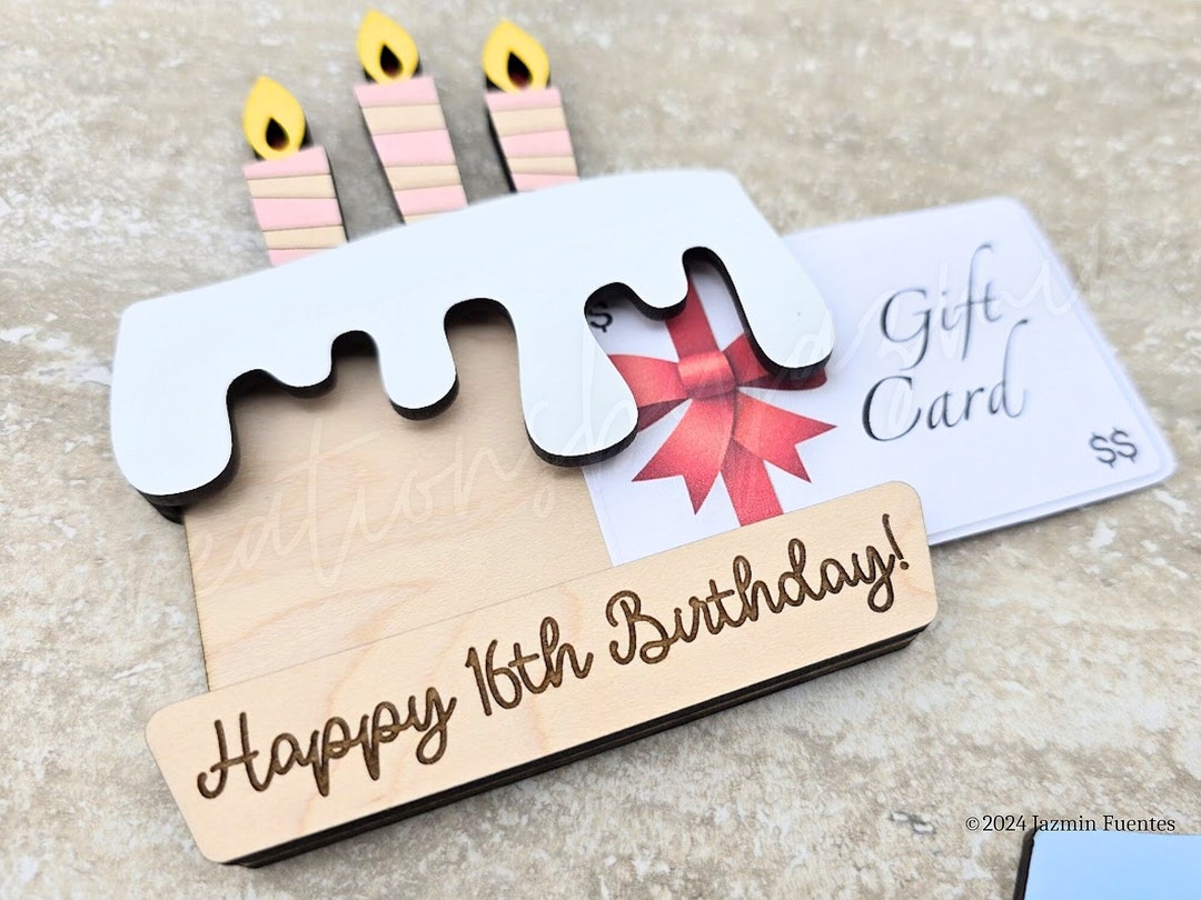 Personalized Birthday Gift Card Holder, Happy Birthday Gift, Cute Gift ...