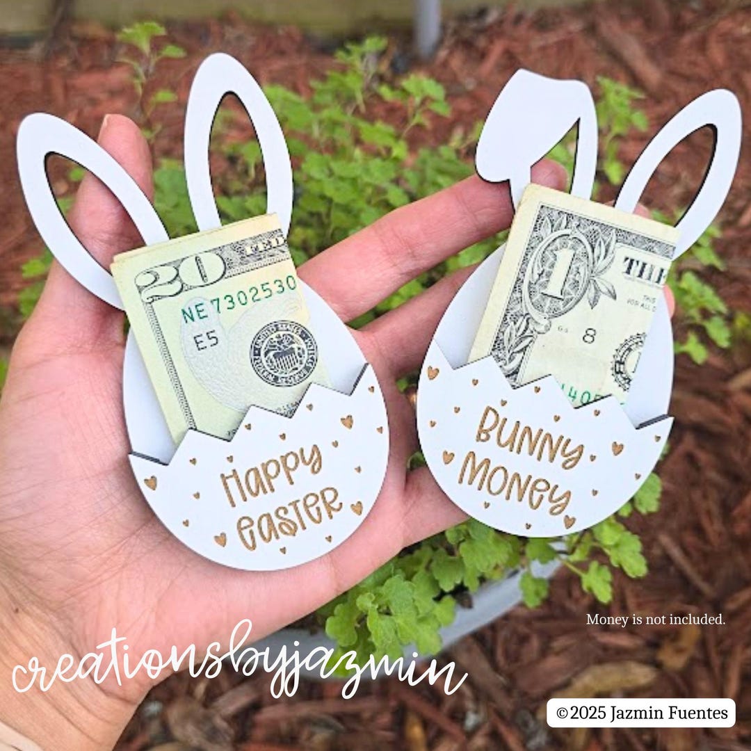 Easter Bunny Money Holder: Kids Easter Gift - Etsy