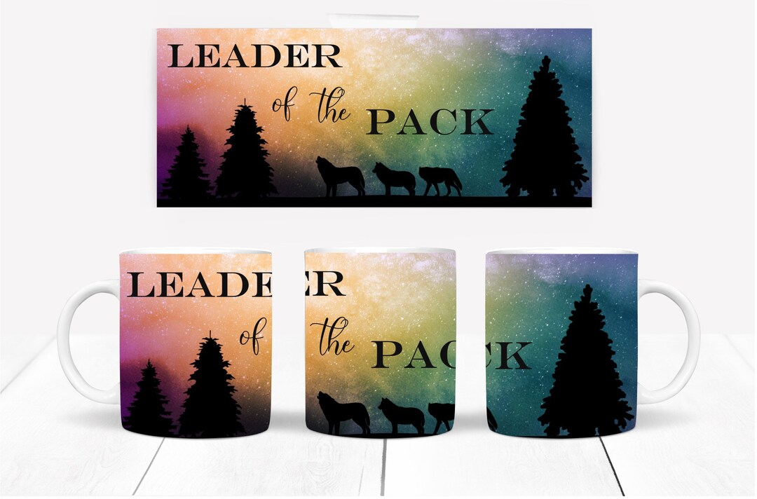 Wolf Mug, Night Sky Wolf Coffee Cup, Leader of the Pack Mug, Boss Gift ...