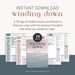 Winding Down : a 28-day Anxiety Workbook - Etsy