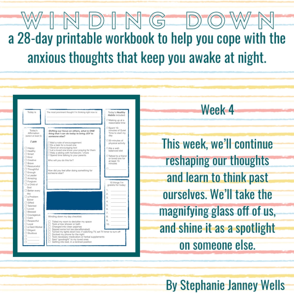 Winding Down : a 28-day Anxiety Workbook - Etsy