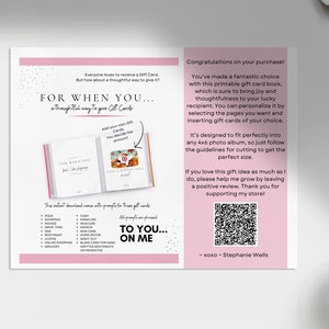 GIFT CARD Book [digital Download] for When You ... A Thoughtful Way to ...