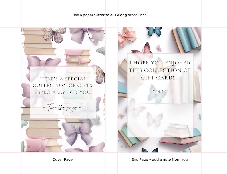 Bows & Books GIFT CARD Book [digital Download] for When You ... A ...