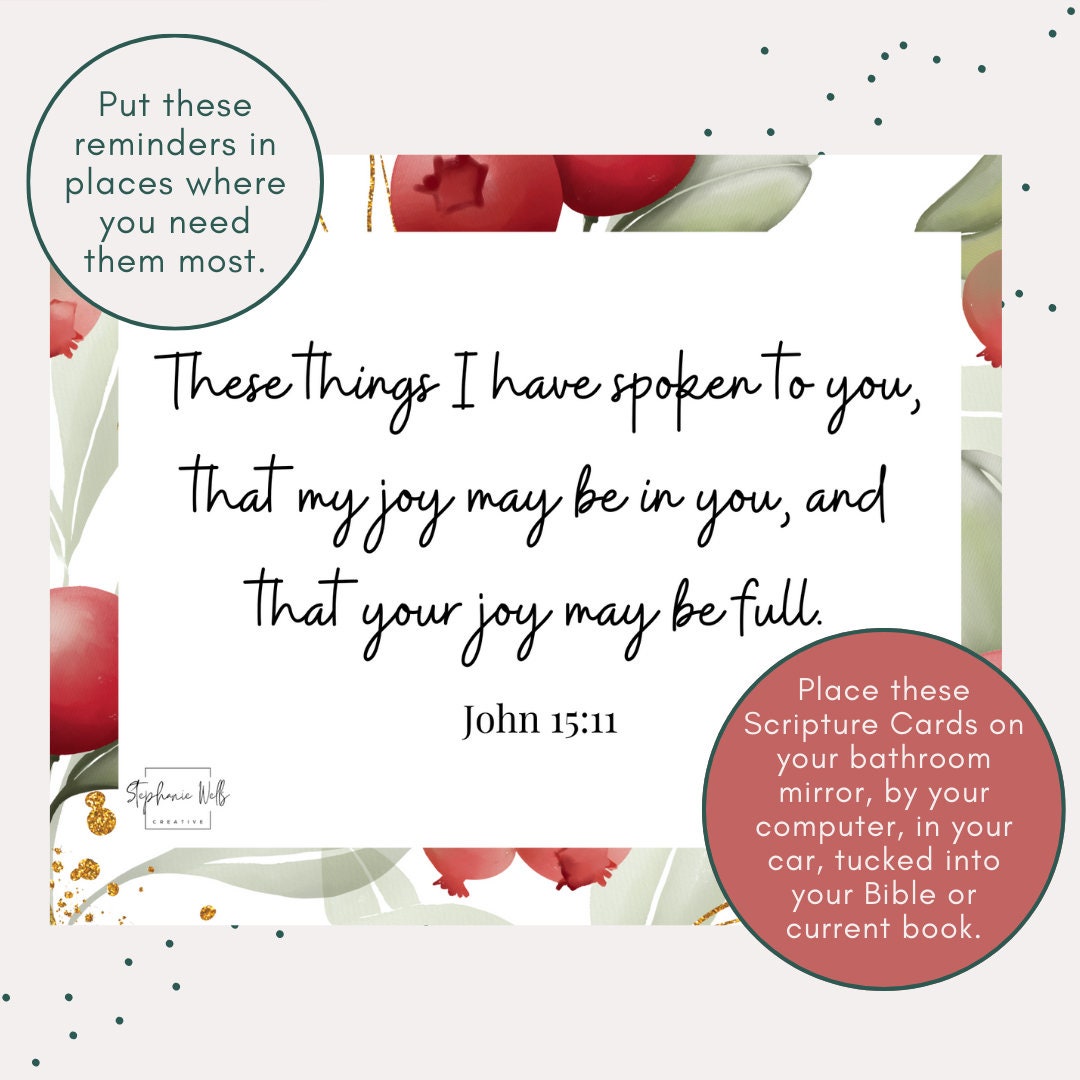 Scripture Cards Prayer Cards Printable - Etsy