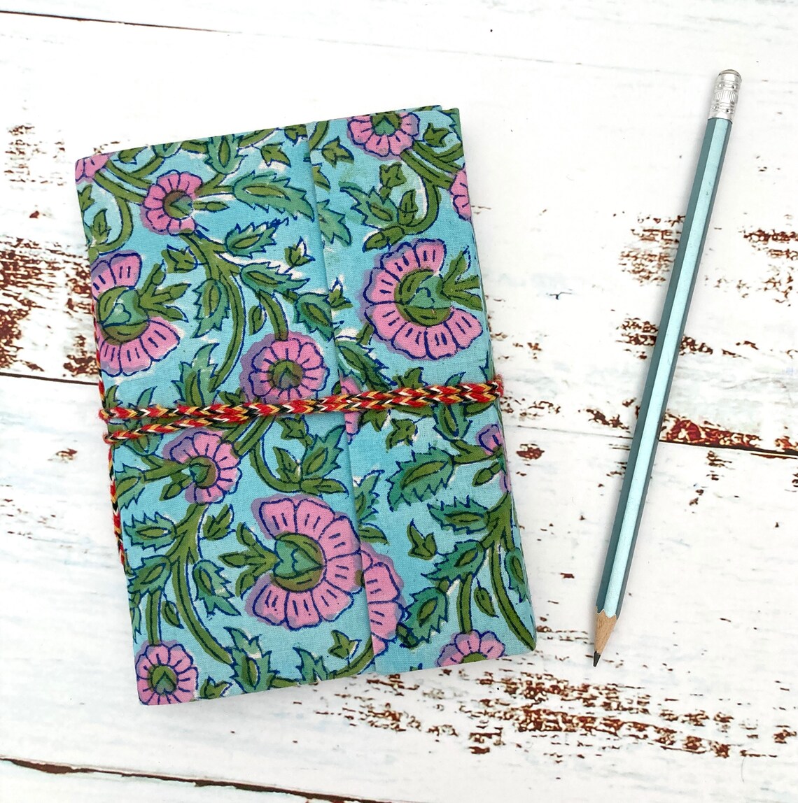Fair Trade Medium Thin Block Print Journal Notebook 11 X 16 Cm - Etsy