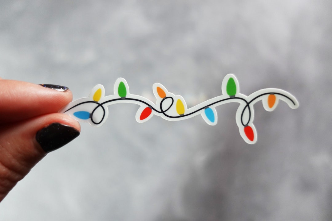 Christmas Lights Sticker, Stationery, Christmas Cards, Christmas Lights ...
