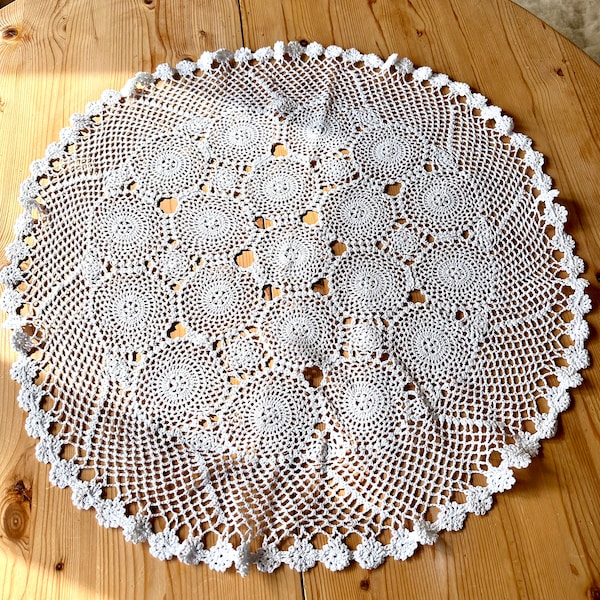 Doily Table Cloth - Etsy UK