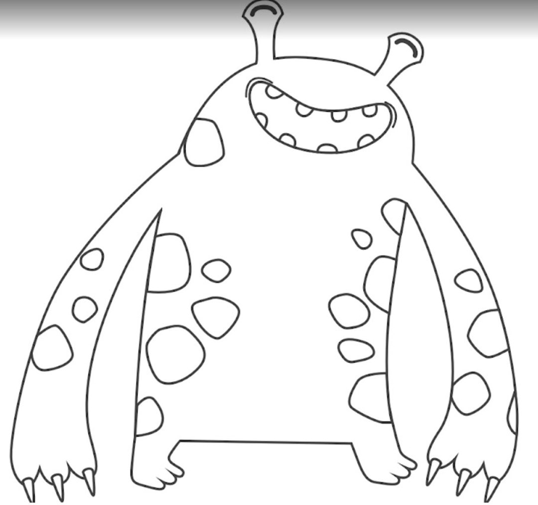 50 Pages of Monsters!! Coloring Material - Etsy Australia