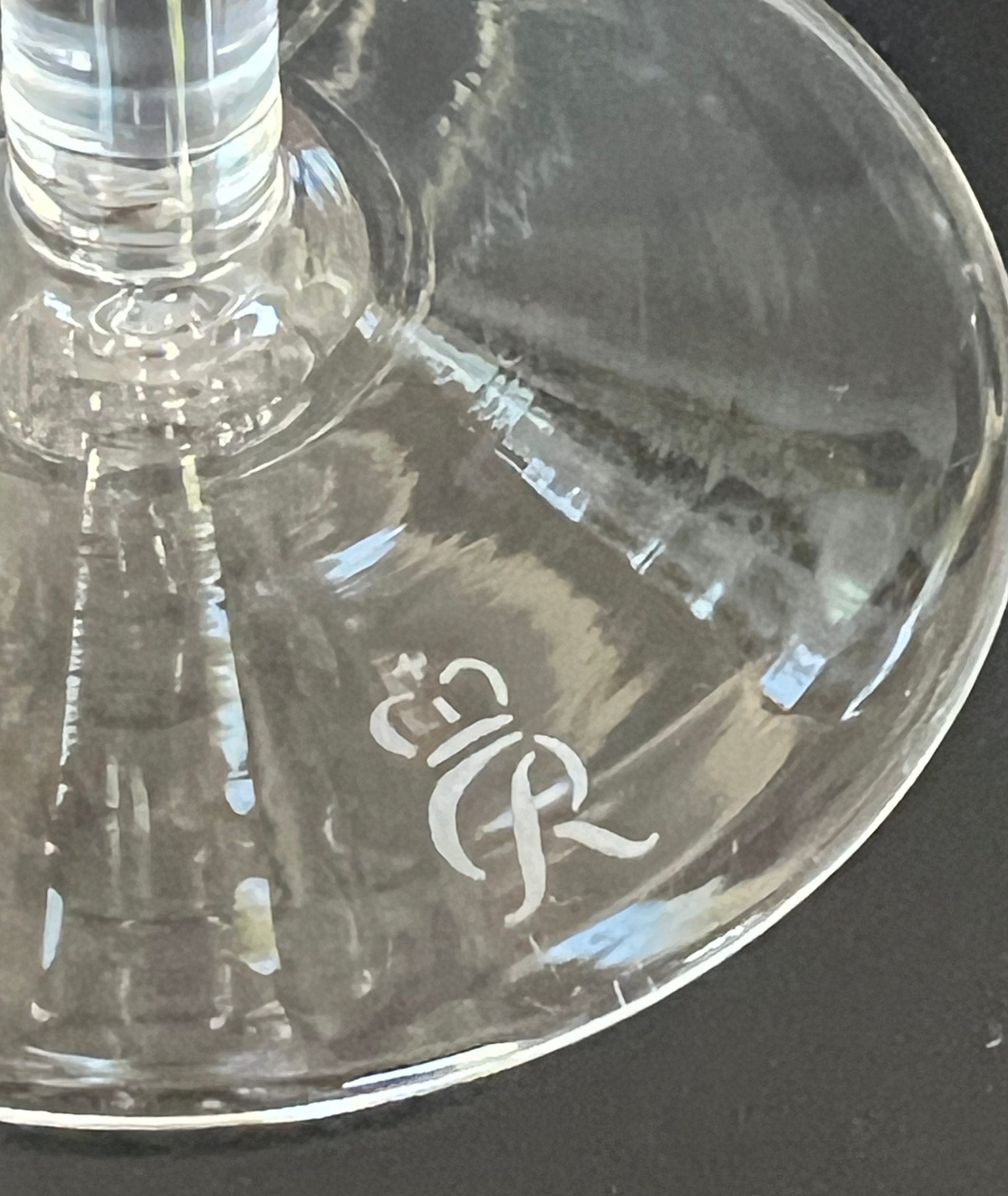 Vintage Rosenthal Crystal Goblets / Cordials Set of 6 - Shadow Rose ...