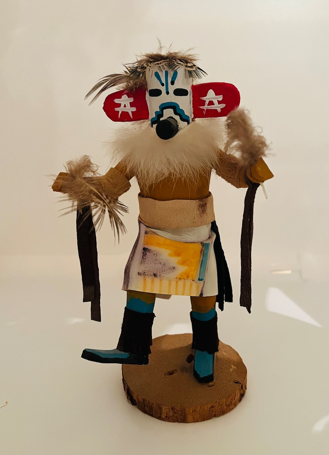 Hand Carved Native American Dancing Kachina Doll - Hopi Tribe - Spirits ...