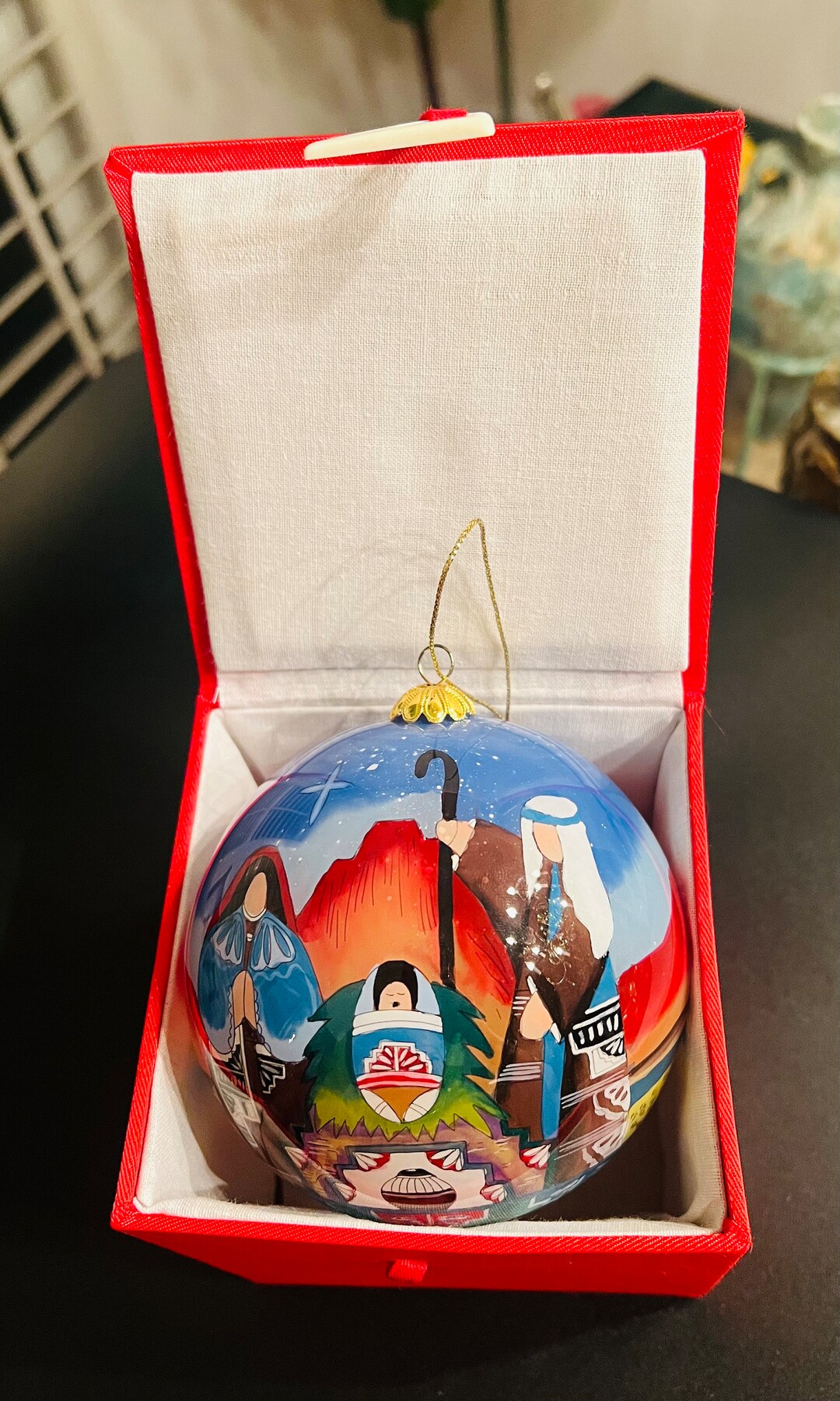 Lawrence Vargas 5 Ornament Reverse Glass Art the Holy Family - Etsy