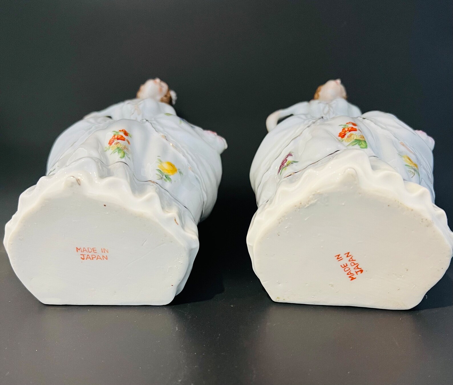 Pair of Vintage Colonial Woman Porcelain Lady Planters – Wall Pocket ...