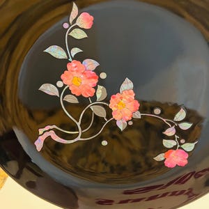Wajima-nuri Lacquerware Serving Bowl / Centerpiece – Mother of Pearl ...