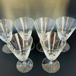 Vintage Rosenthal Crystal Goblets / Cordials Set of 6 - Shadow Rose ...