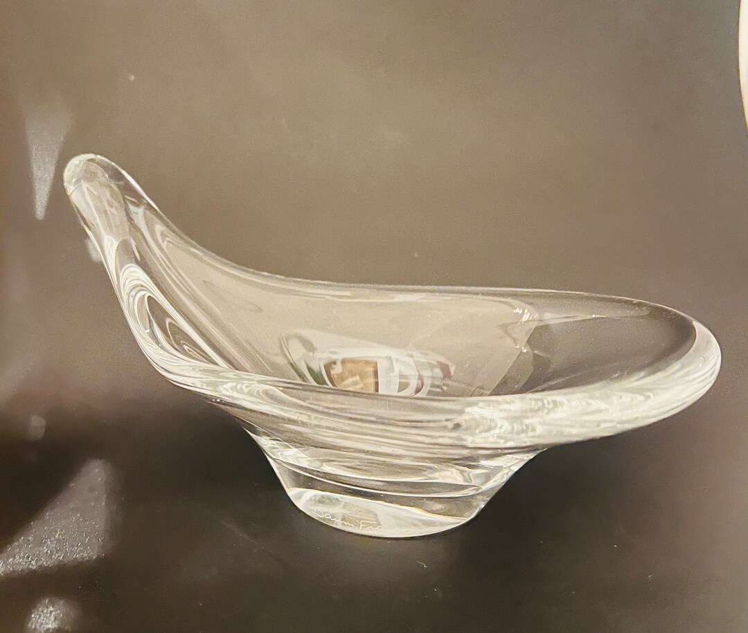 Daum France Free Form MCM Crystal Small Crystal Dish - Etsy
