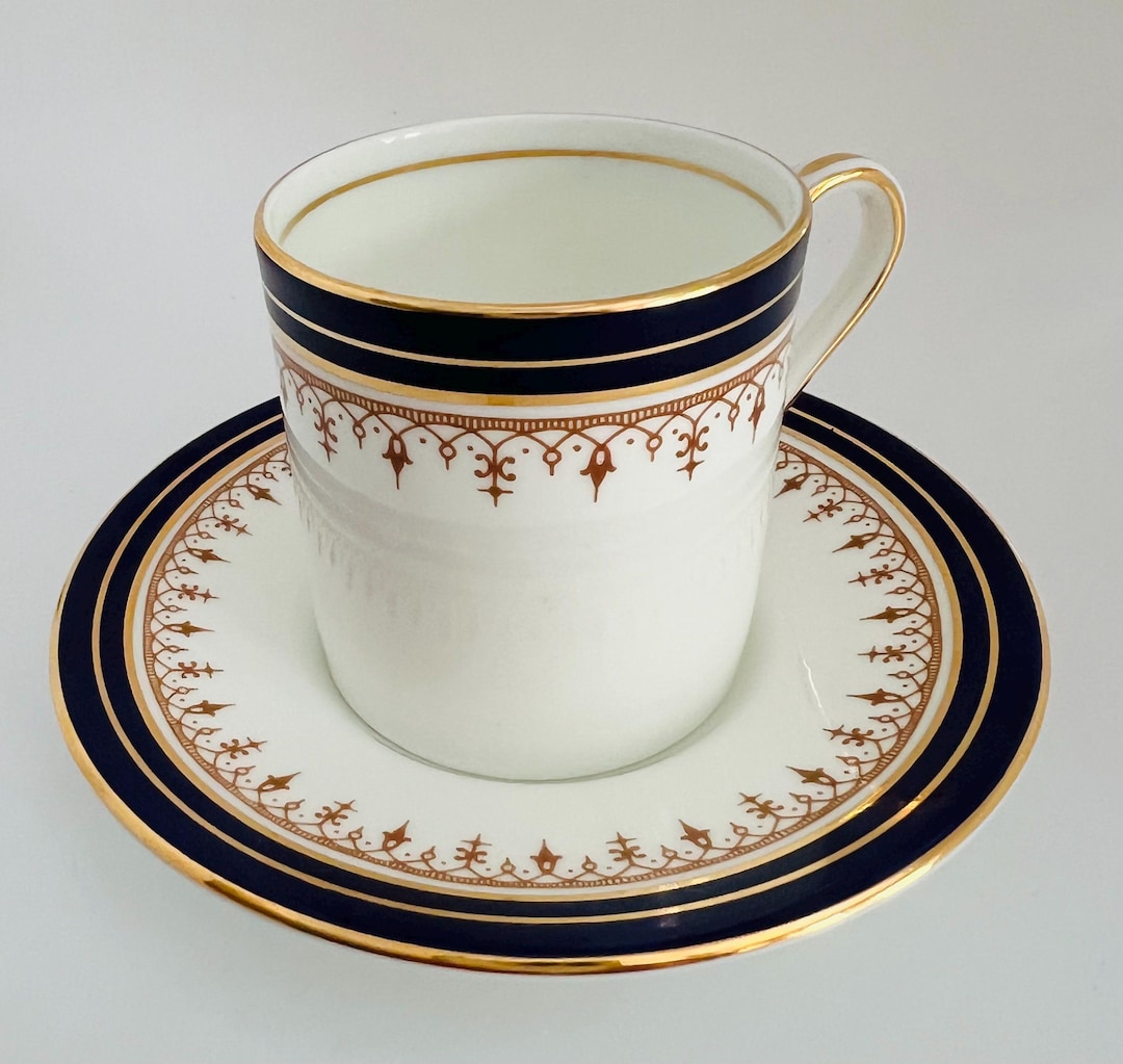 Aynsley Leighton Bone China Demitasse Cup & Saucer - Made in England - Etsy
