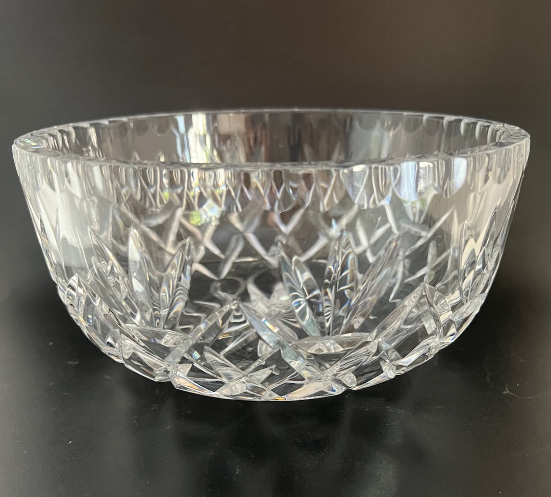 Vintage Ceska Hand-cut Crystal Bowl - Czechoslovakian Craftsmanship - Etsy