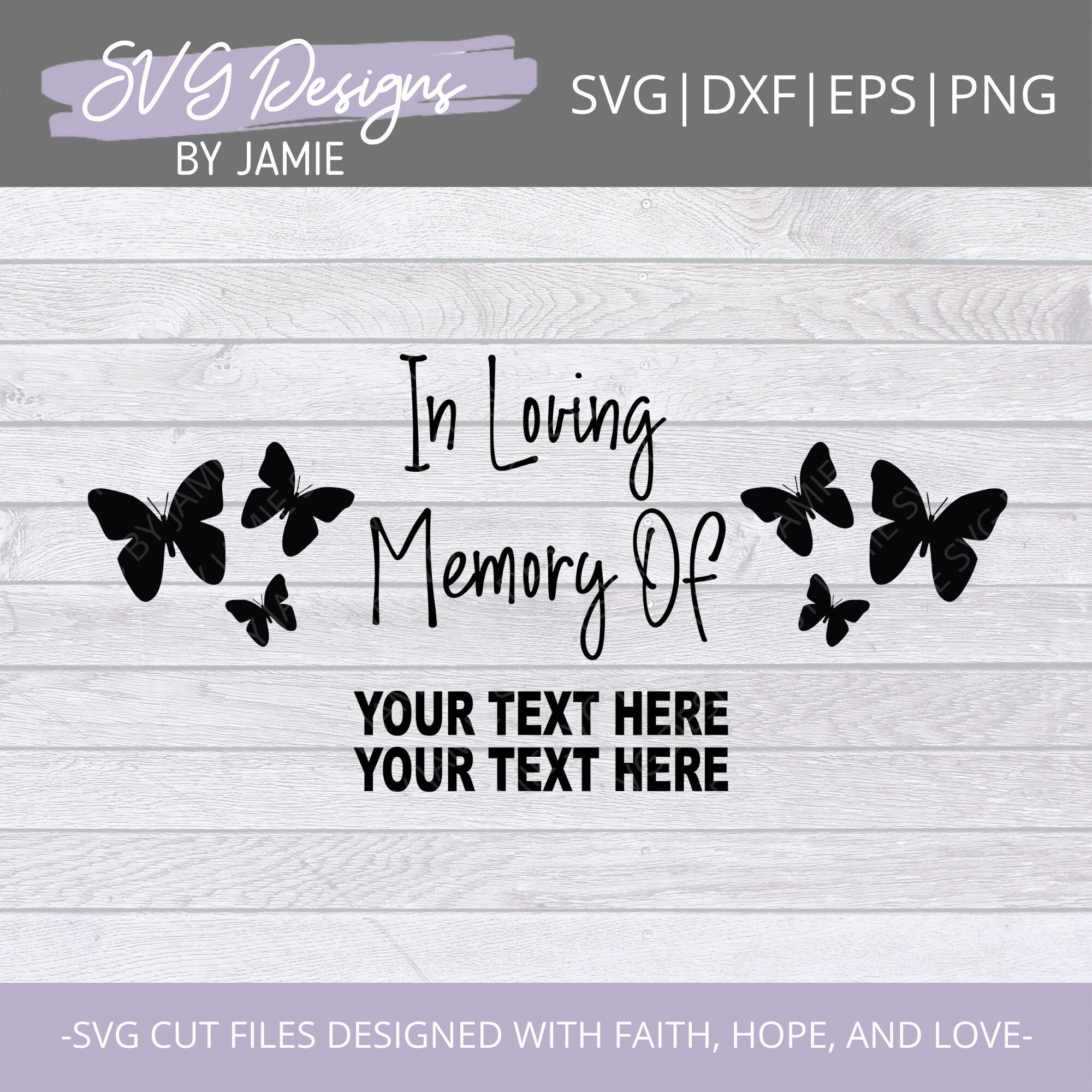 In Loving Memory SVG Memorial SVG Heaven SVG Grief Svg | Etsy