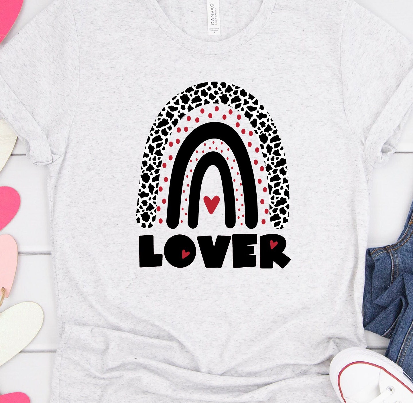 Valentines SVG Valentine SVG Rainbow SVG Valentines Day | Etsy