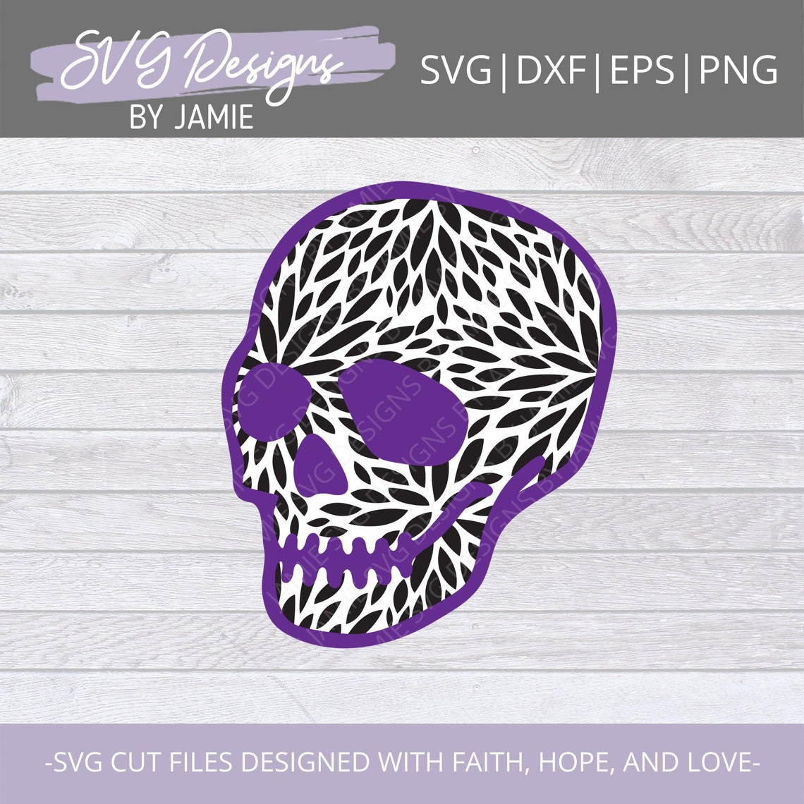 Skull Svg - Halloween SVG - Sugar Skull Svg - Spooky SVG - Boo SVG ...
