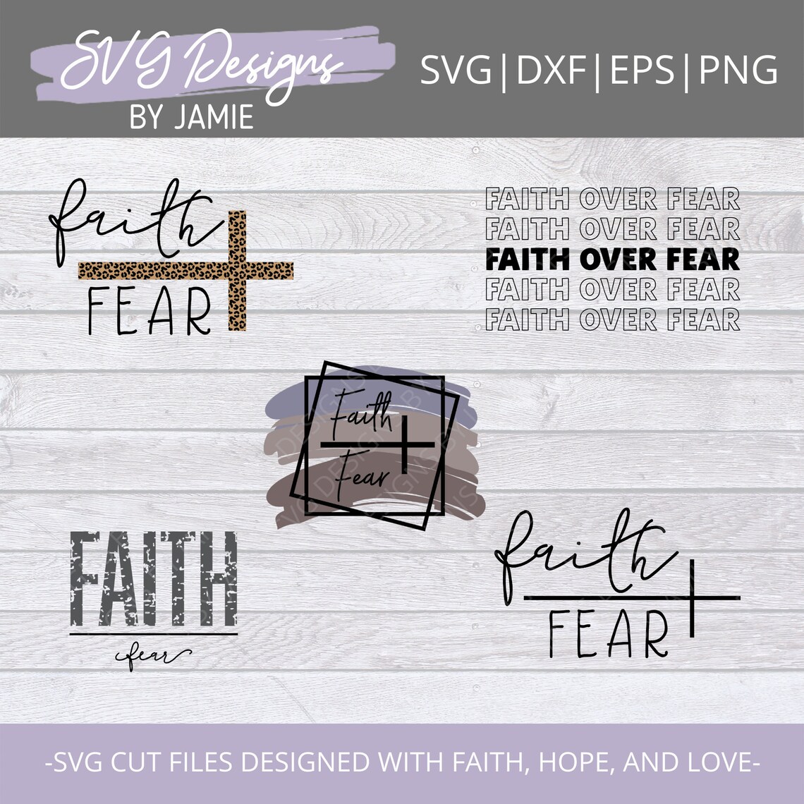 Faith Over Fear SVG Bundle Faith SVG Religious SVG Jesus | Etsy