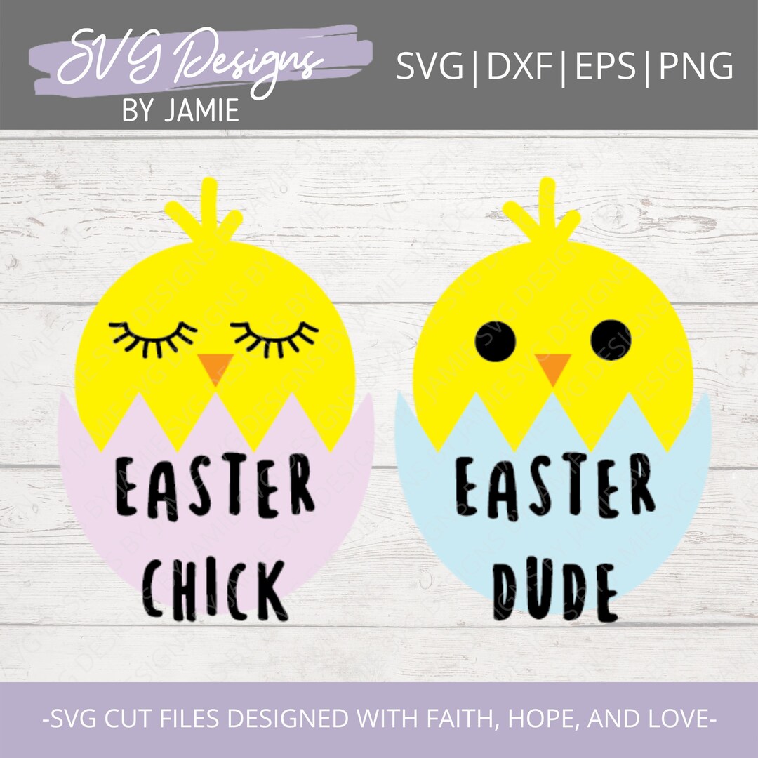 Easter Chick SVG - Easter Dude SVG - Easter SVG - Happy Easter Svg - Spring Svg - Chick Svg ...