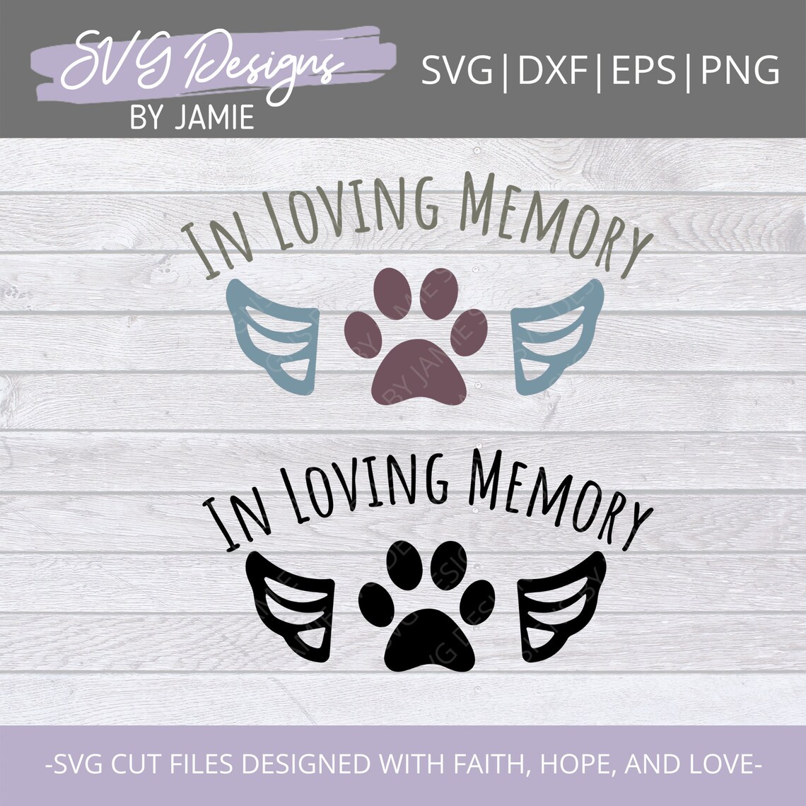 In Loving Memory SVG - Pet Memorial Svg - Sympathy SVG - Memorial Svg ...