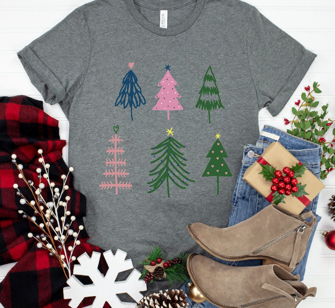 Christmas Tree SVG Tree Clipart Rustic Christmas SVG - Etsy