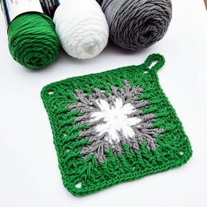 CROCHET PATTERN - Granny Mosaic Potholders, Textured Pot Holders, Hot ...