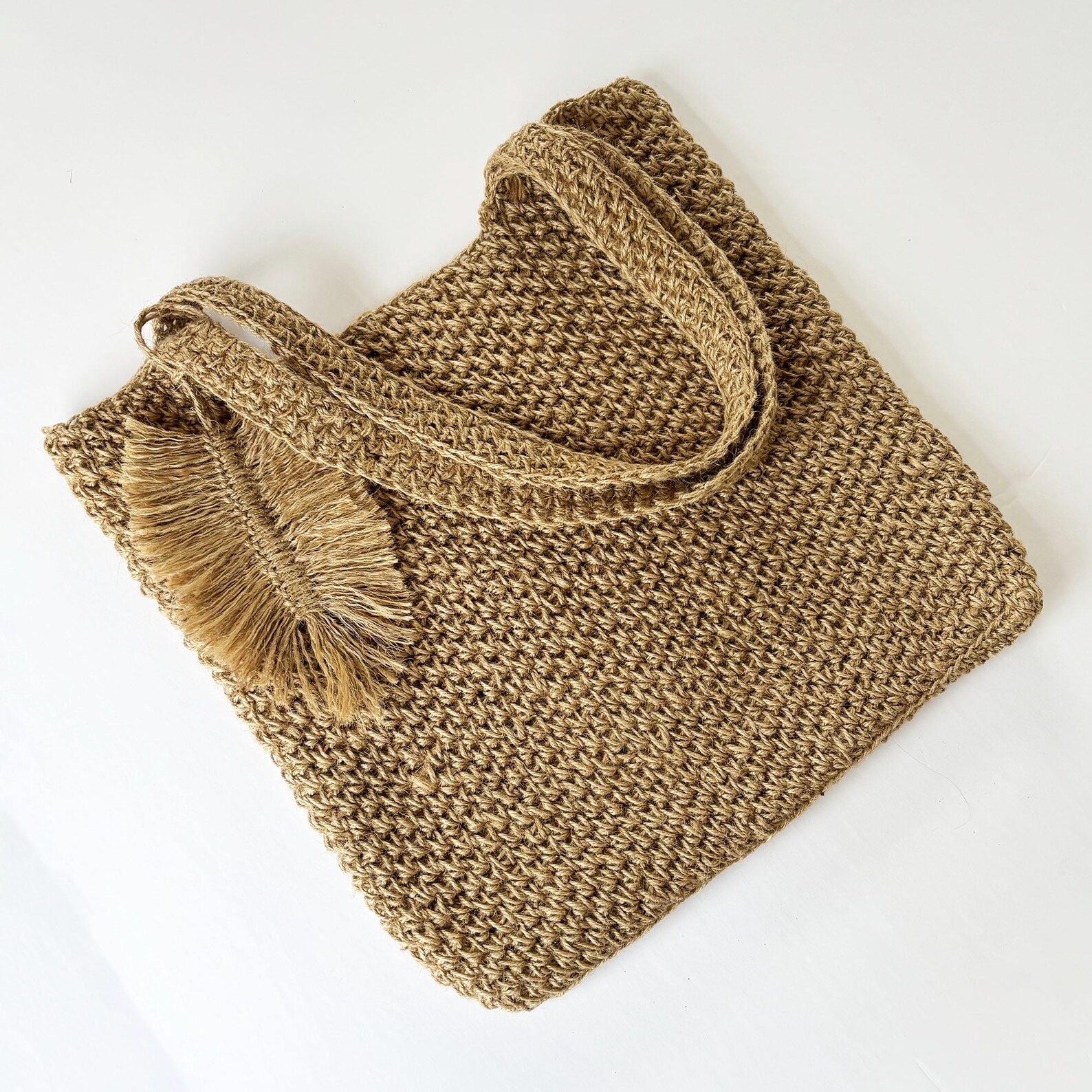 CROCHET PATTERN - Jute Tote With Feather - Etsy