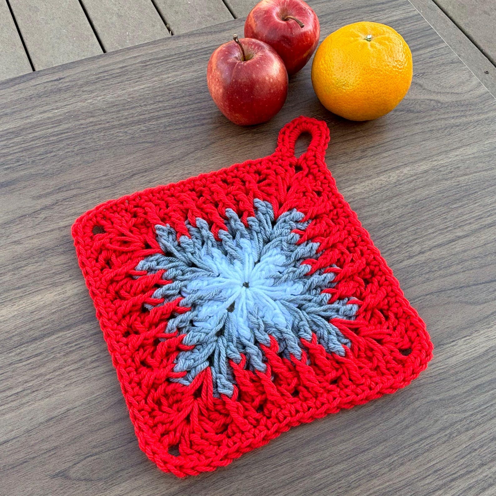 CROCHET PATTERN - Granny Mosaic Potholders, Textured Pot Holders, Hot ...
