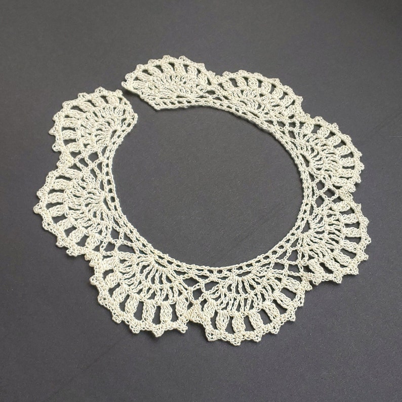 CROCHET PATTERN Vintage Lace Collar, Romantic Lace Collar Crochet ...