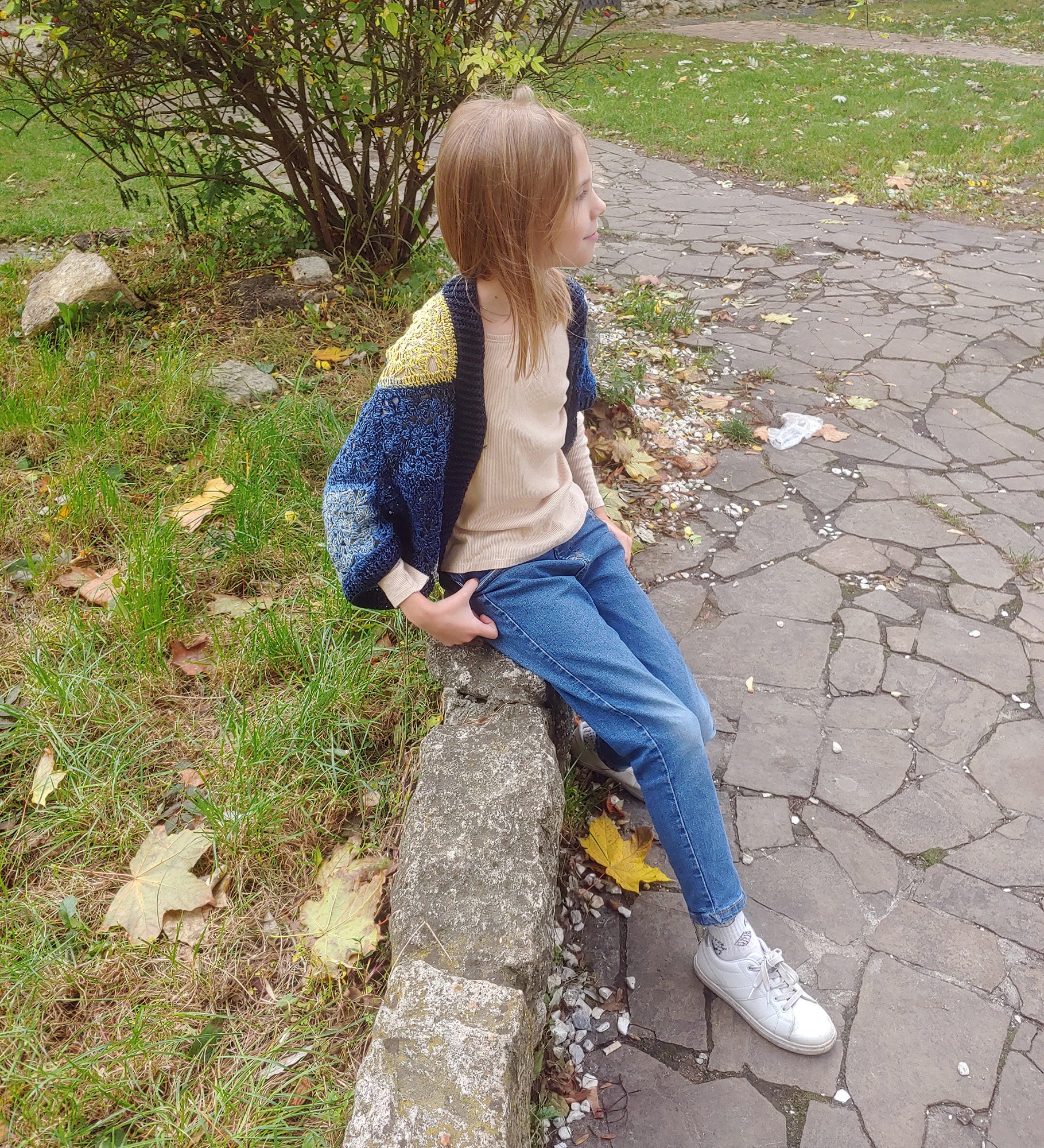 CROCHET PATTERN - Starry Night Cardigan, Easy Shrug Cocoon - Etsy