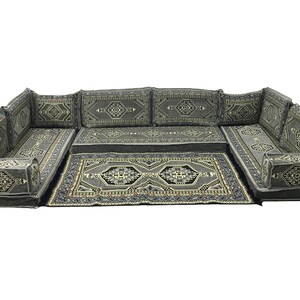 Majlis Seating Set, Modular Sofa, Arabic Seating, Sofa With Ottoman ...