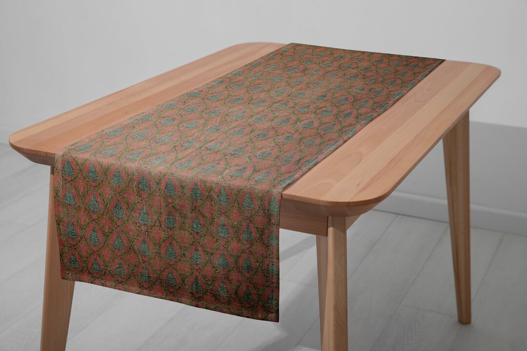 Retro Runner, Heat Resistant Table Scarf, Printed Table Sheet ...