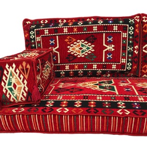 Floor Cushion Set, Arabic Sofa Set, Rest Room Decor, Sofa With Foam ...