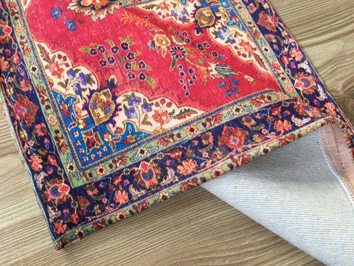 Turkish Rug Design, Kilim Pattern Placemats, Printed Table Mats, Ethnic ...