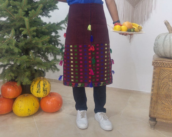 Embroidered Apron , Apron for Kitchen , Ethnic Apron , Antique Apron ...