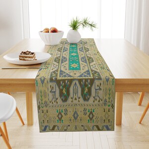 Aztec Design Runner, Impessive Table Runner, Washable Table Scarf ...